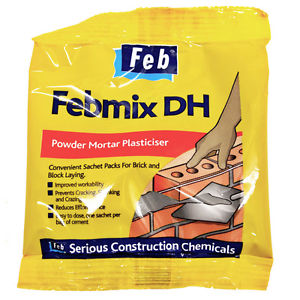 Febmix DH Mortar Plasticiser Sachet - 1 per 25Kg Cement - Deals2Build.co.uk