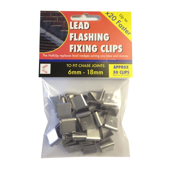 Roof Flashing Hall Clips - Lead Flashing Fixing Clips (50 Pack) | Rapid ...